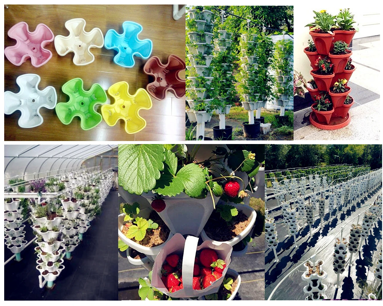 Vertical Plant Pots Stackable Garden Planters For Flowers - Buy ...