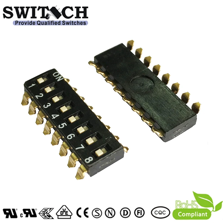 Smd Dip Switch With 8 Position Rohs Appliance - Buy Micro Dip Switch ...