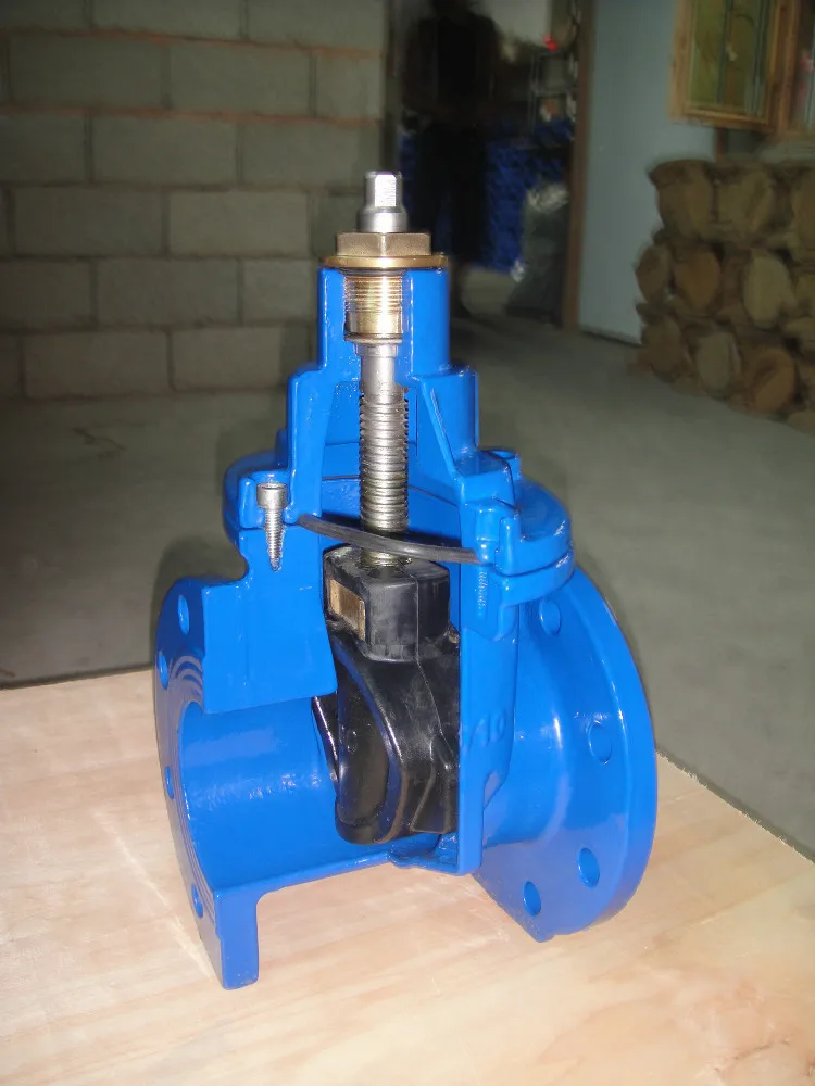 válvula de compuerta Asiento Elástico Husillo Interior Serie F4 PN10 ...