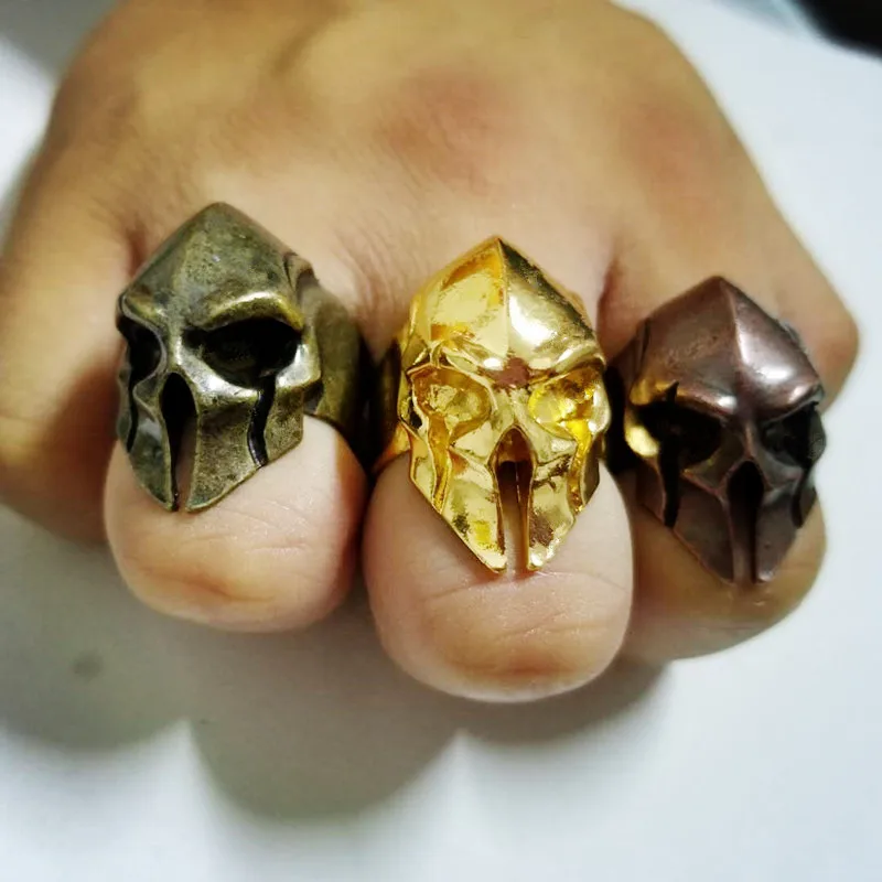 Gladiator Jewelry Spartan Helmet Rings - Fashionable & Durable