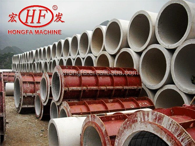 HONGFA Cement Concrete Tube Form Culvert Pipe Machine