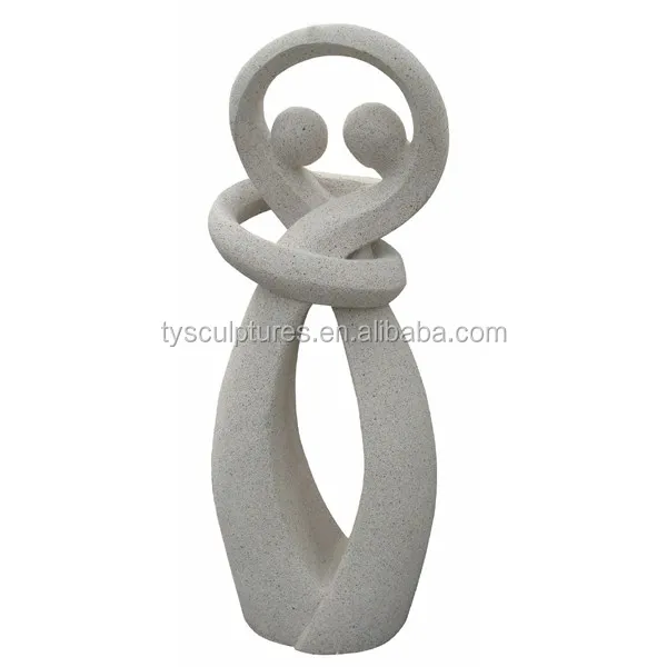 Modern Stone Love Couple Statue for Outdoor Decoration