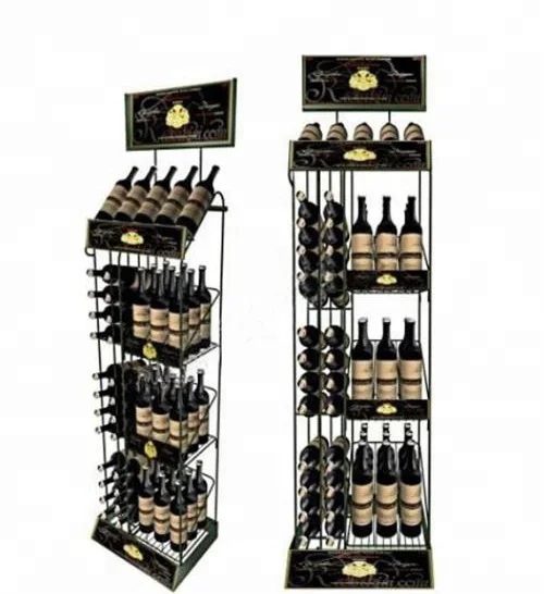 Movable Modern Rack - Ideal for Whisky Display in Shops