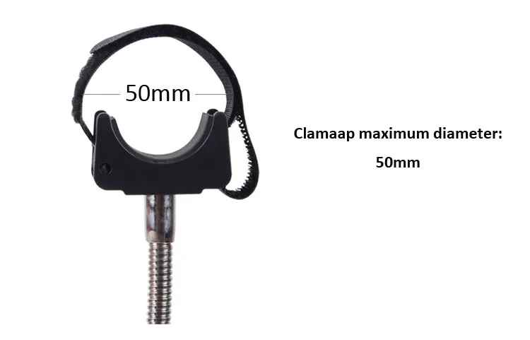 20-50mm Universal Led Light Flashlight Torch Lamp Mount Clamp Stand ...