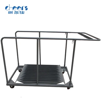 Folding Banquet Round Table Trolley Cart.round Table Cart,K/d Table ...