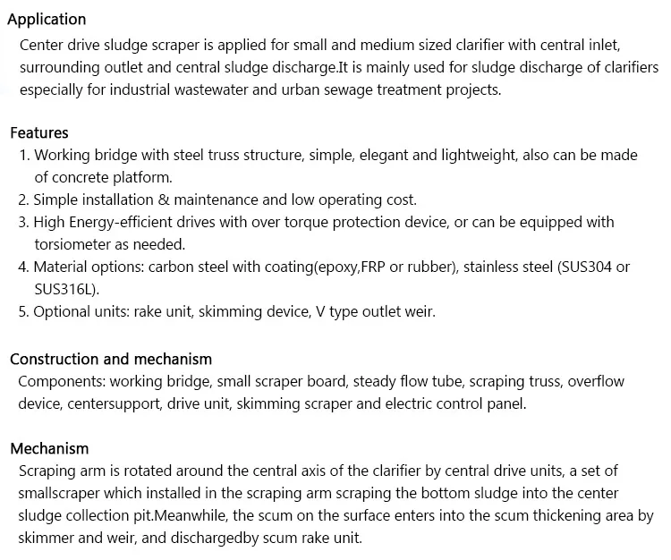 Full Bridge Sludge Removal Scraper,Scum Skimmer - Buy Full Bridge ...