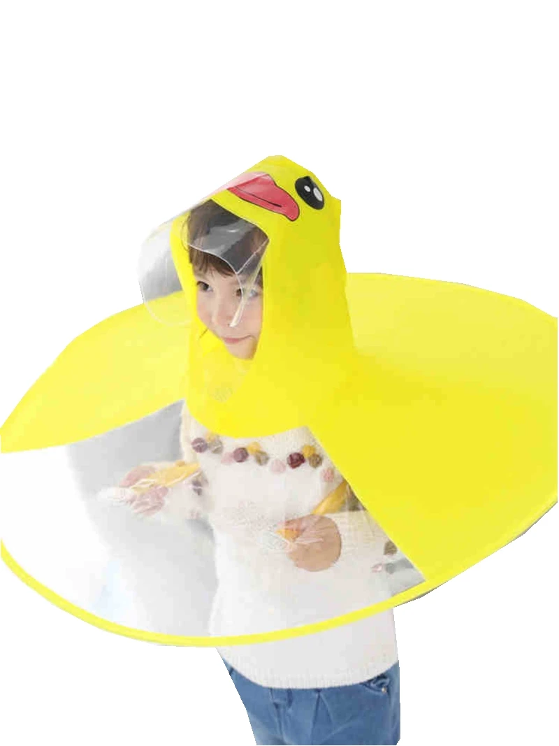 Fashion Kids Flying Raincoat Creative Raincoat Pvc Ufo Umbrella Chicken ...