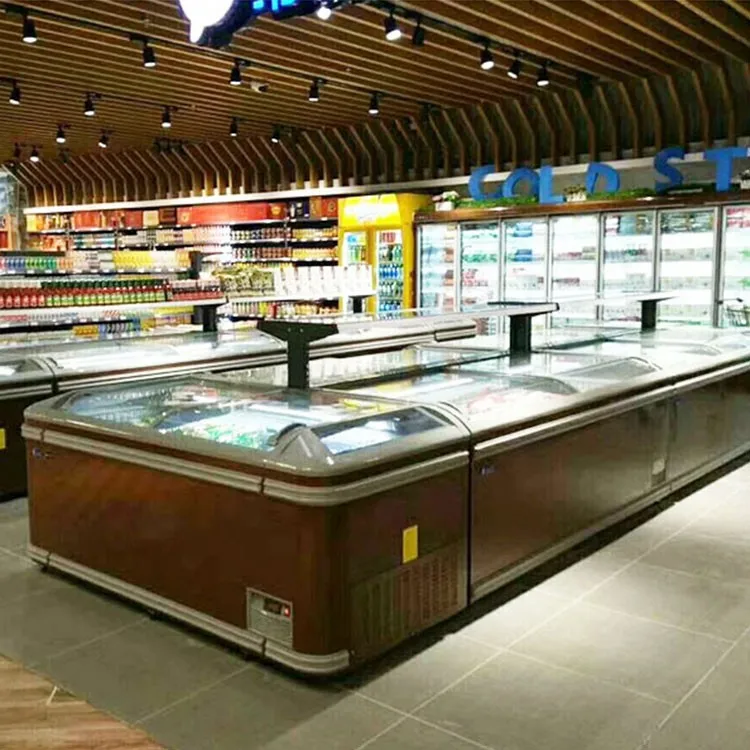 Dusung Commercial Display Deep Freezer showcase Top-freezer ...