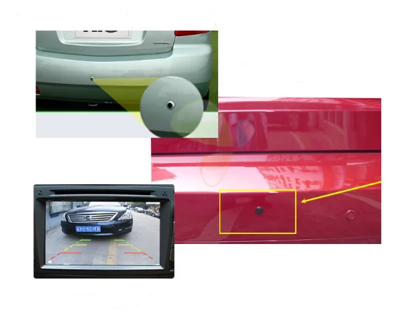 Punch 18.5mm Hd Ccd Night Vision Waterproof Camera Rear View Car ...