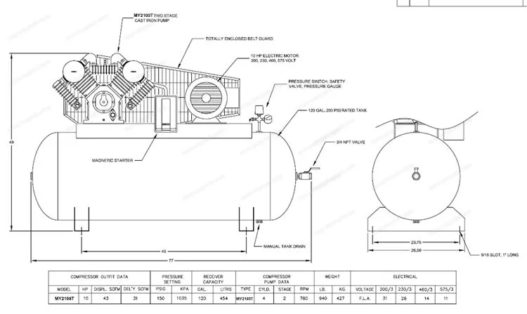The Leading Supplier Of High Quality Carbon Steel Air Compressor Tank ...