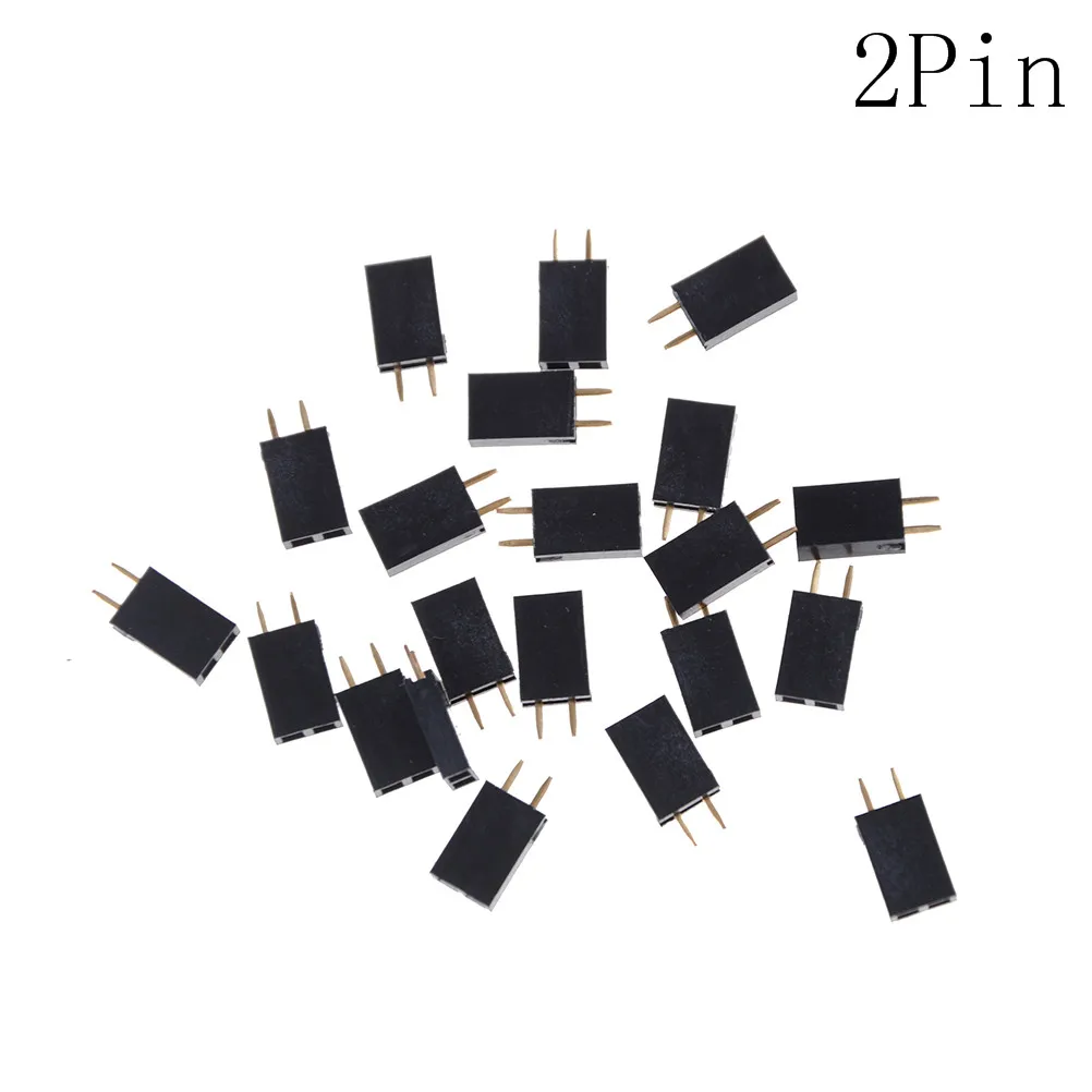 2/3/4/5/10/12/16/20 Pin 2,54mm Fila Macho Recto + Hembra Sil Pines ...