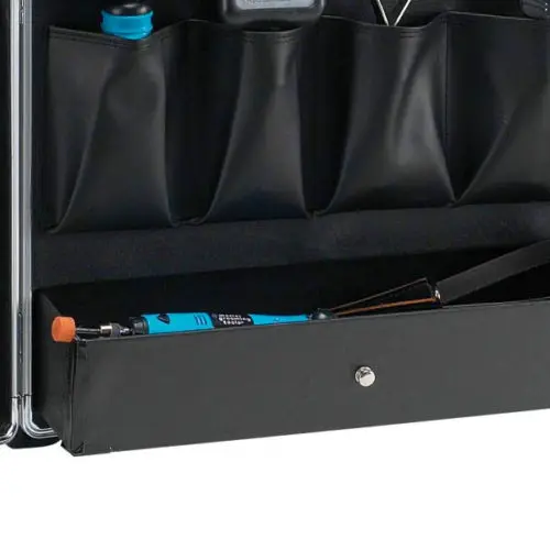 Matte Black Aluminium Trolley Case for Dog Grooming Tools - Waterproof ...