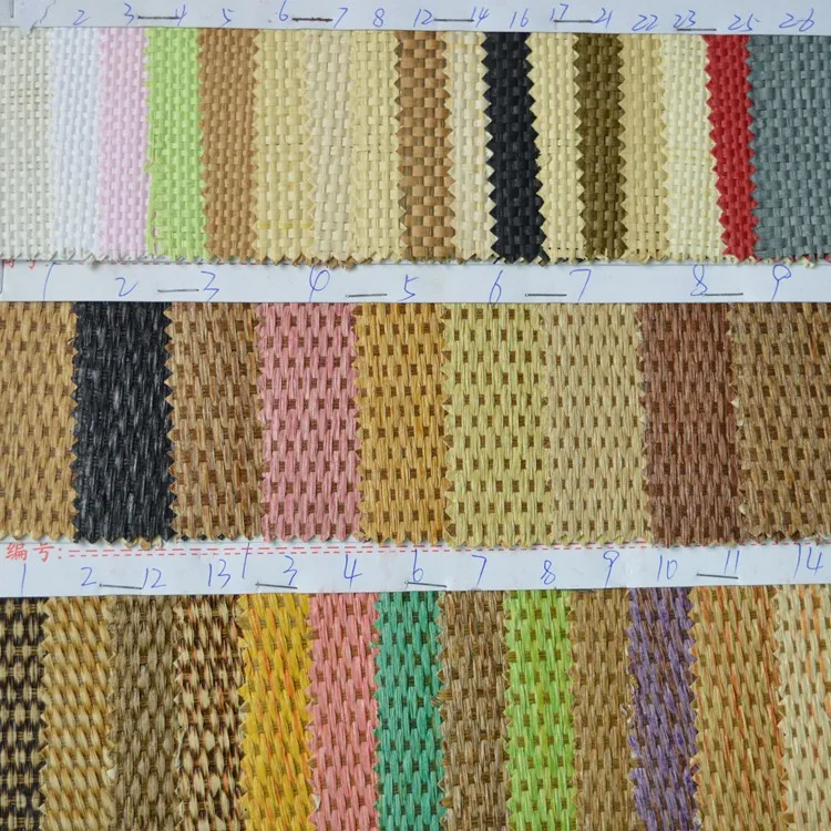 87% Polyester 13% Spandex Woven Fabric Natural Straw Fabric - Buy Woven ...