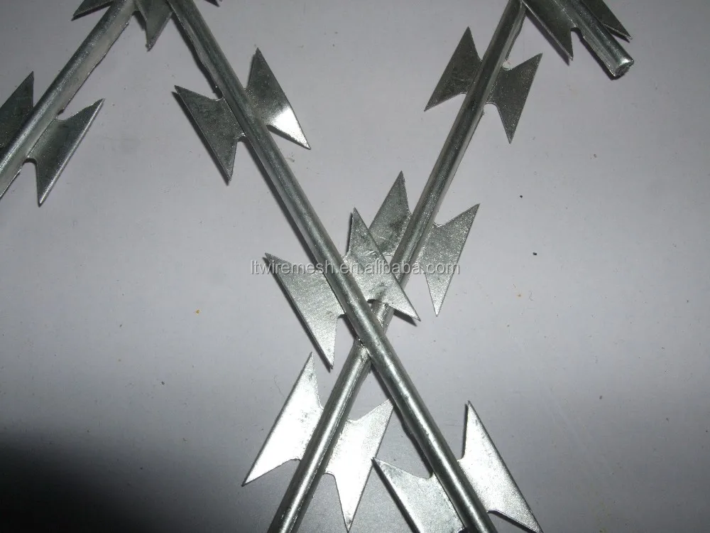 BTO-30 PVC Coated Razor Ribbons - Concertina Barbed Wire