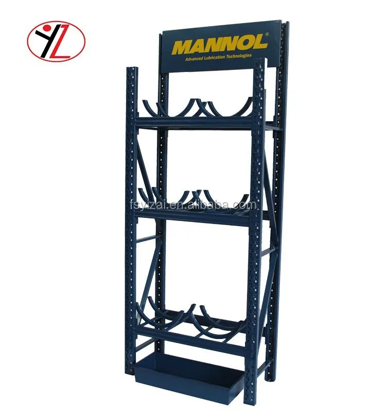 Display Racks For Car Repair Store Display Stand For 20l Oil Drums ...