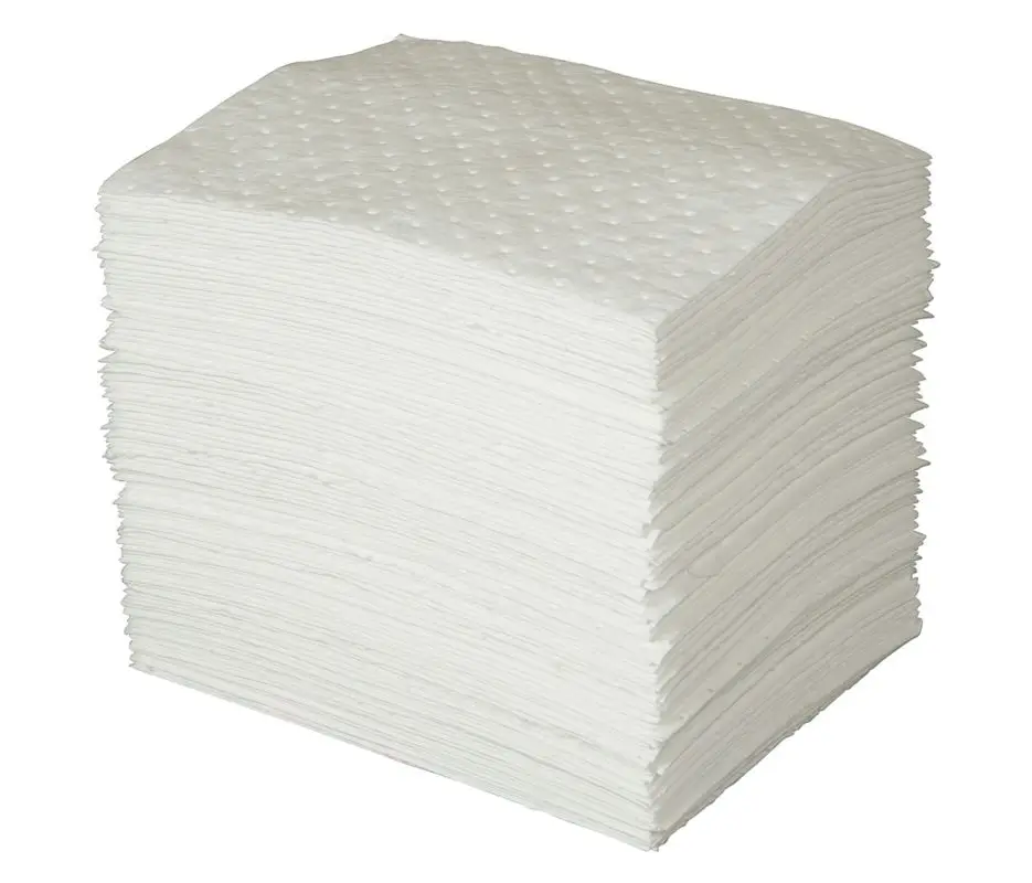 High Quality Oil Only White Absorbent Pads Sonic Bonded And Perforated ...