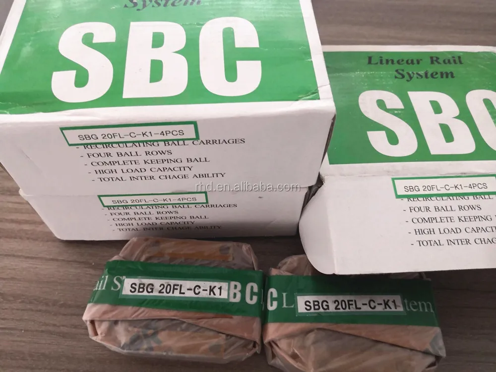 Sbc Linear Guide Bearings Sbg20fl-c Sbg20sl-c-k Sbg 20fl-c - Buy Linear ...