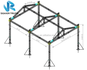 Column Truss Aluminum Space Frame Truss - Buy Column Truss,Aluminum ...