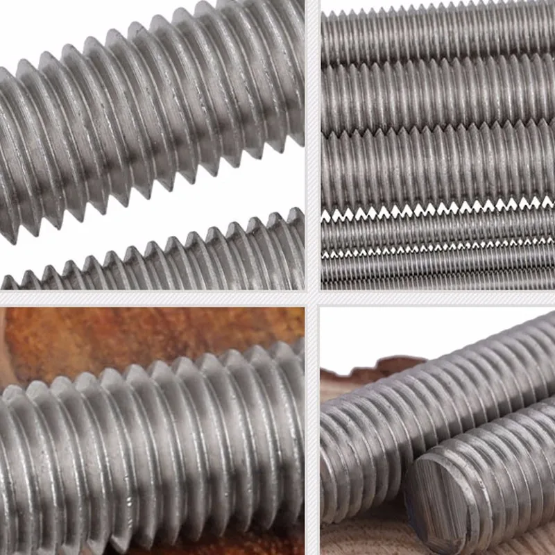 M12*1.75 UNC Threaded SUS304 Stainless Steel Full Thread Rod DIN975 ...