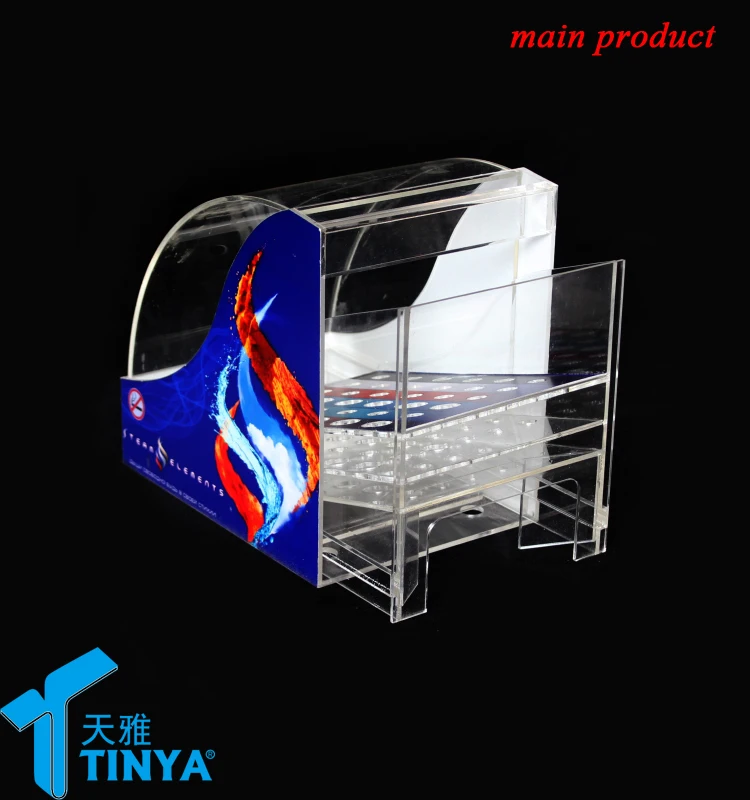 Manufacturer Customized Acrylic Cigarette Display Rack Cabinet Shelf ...
