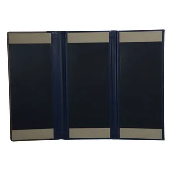 Tri-fold Menu Book Cover,Personalized Menu Covers,3 Panels Leather Menu ...