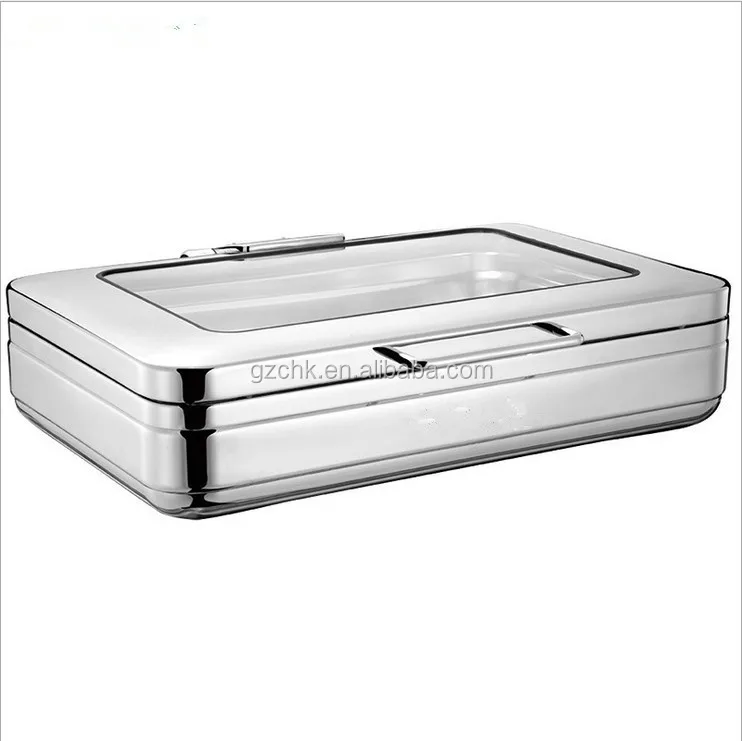 9L YUFEH Stainless Steel Hydraulic Chafing Dish with Glass Lid - Chen ...