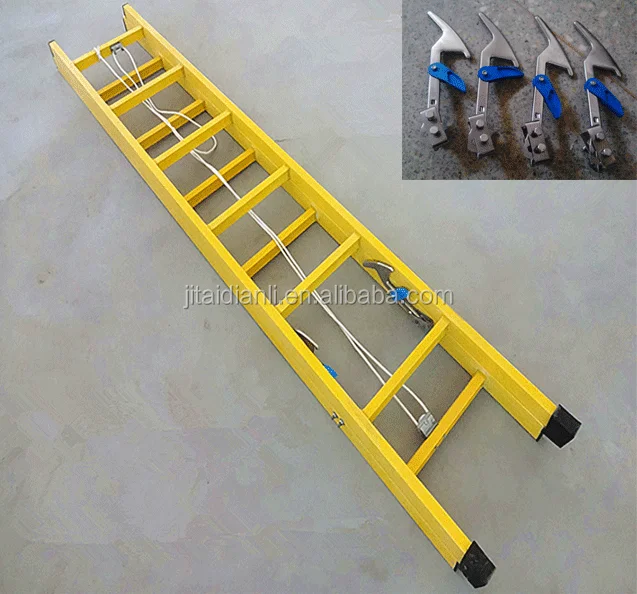 Two Section Extension Fiberglass Ladder ,fiberglass Step Ladders with ...