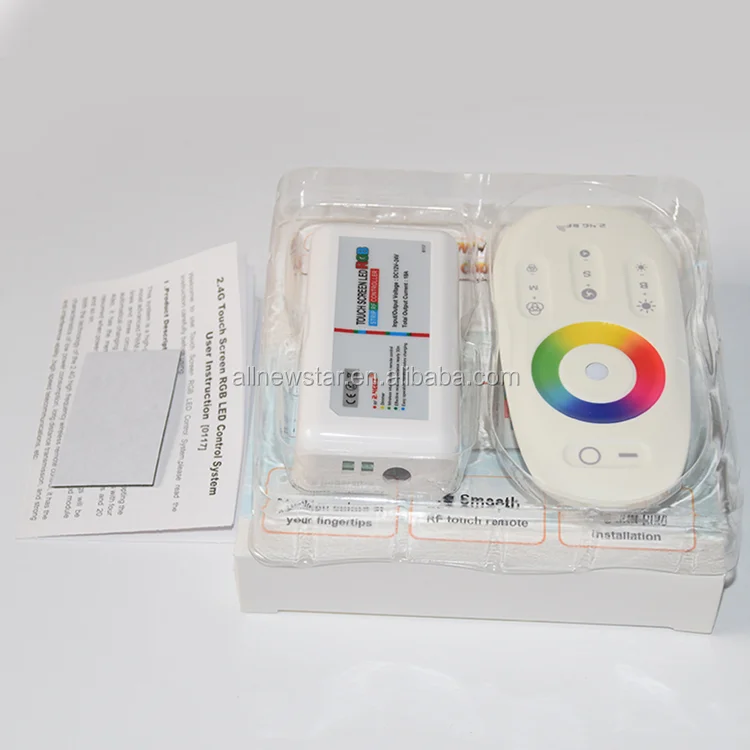 2.4g Rgb Controller Wireless Touch Screen Rgb Led Controller Dc12-24a ...