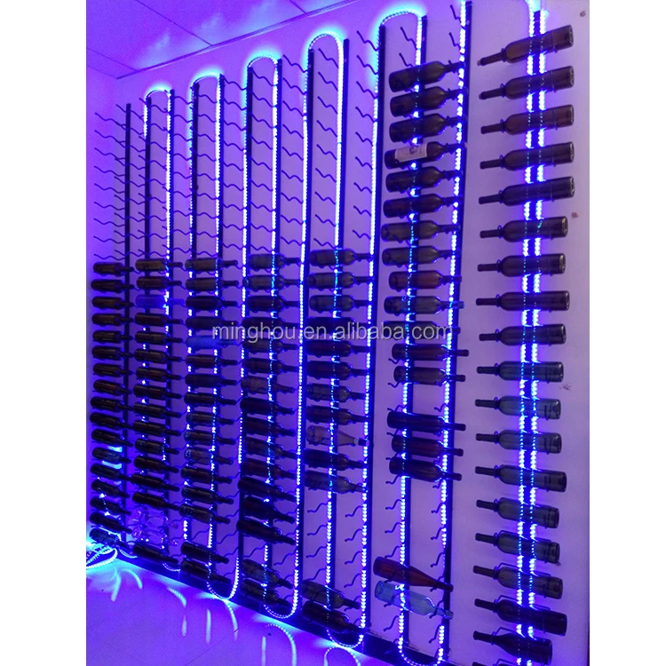 Customize 9 Bottle Modern High End Metal Wall Mount Wine Rack| Alibaba.com