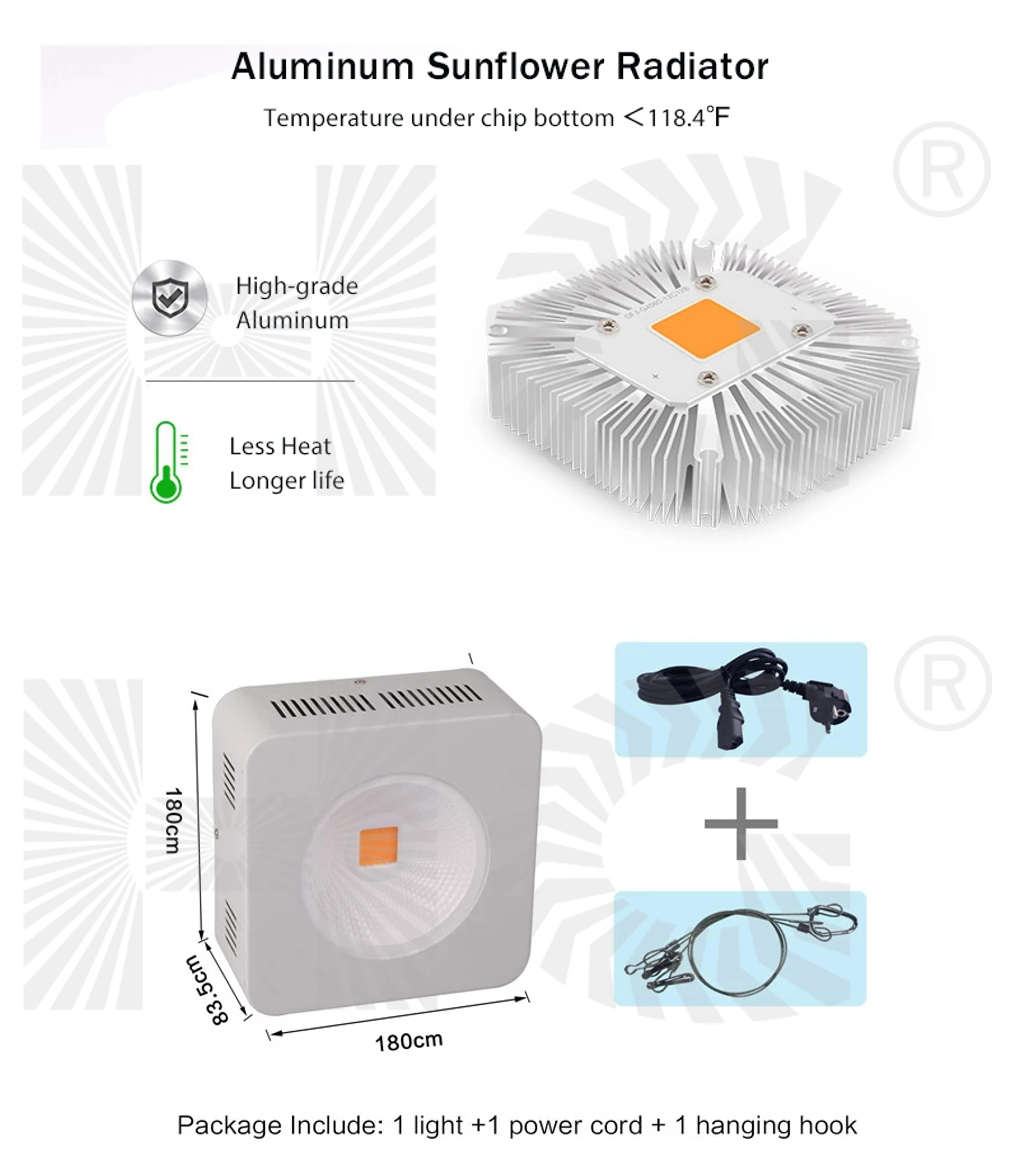 Health Lighting High Cri Ra98 Analog Solar Spectrum Led Lamp 5000k ...