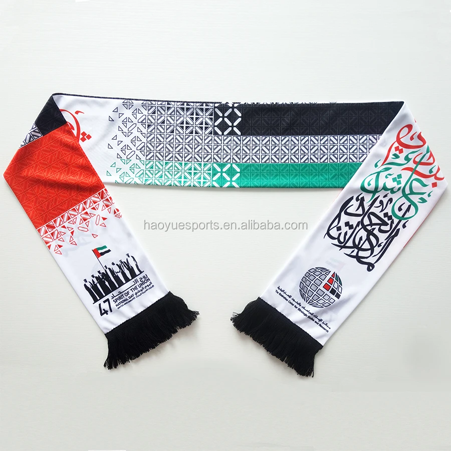 2018 United Arab Emirates 48th Celebration Uae Satin Scarf Uae National ...