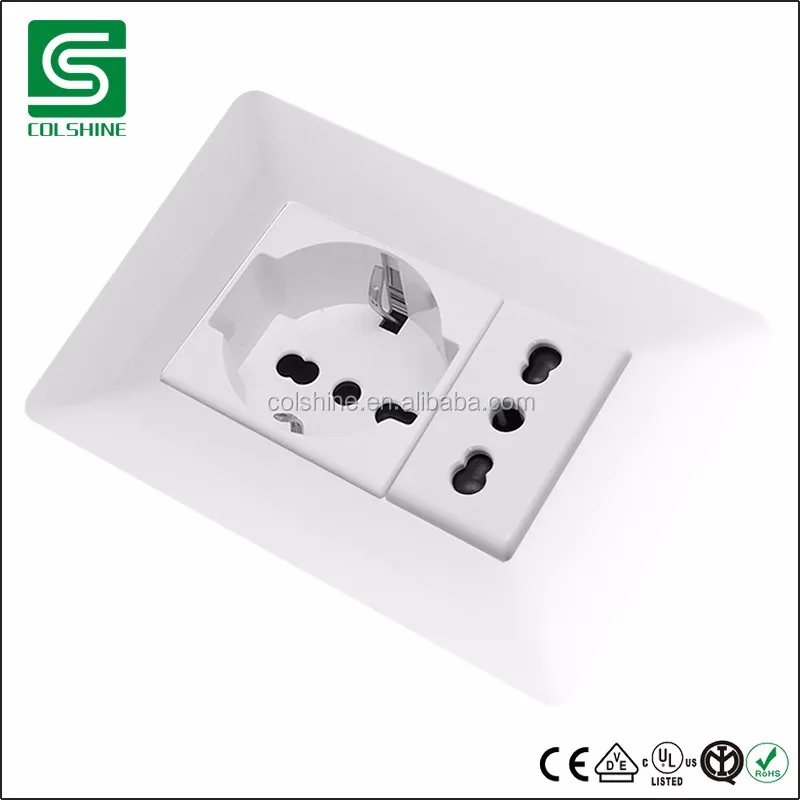 Italian 10a/ 16a Electrical Wall Socket 250v 2p+e - Buy Modular Socket ...