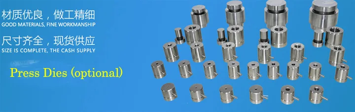 Cylindrical Pellet Pressing Die Set For 20-50mm Samples, Oem