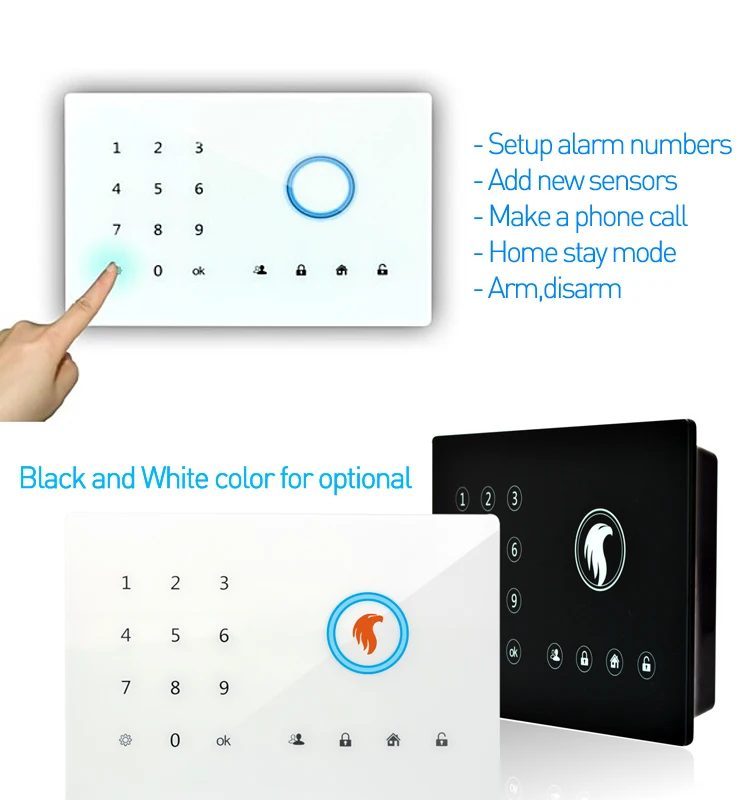 Touch Keypad With Ios/android App Pir Sensor Wearable Panic Button ...