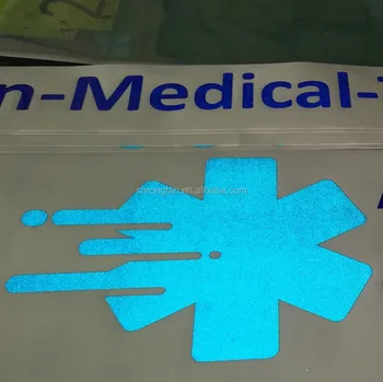 Custom 3m Reflective Tape Letters Vinyl Sticker Printing - Buy ...