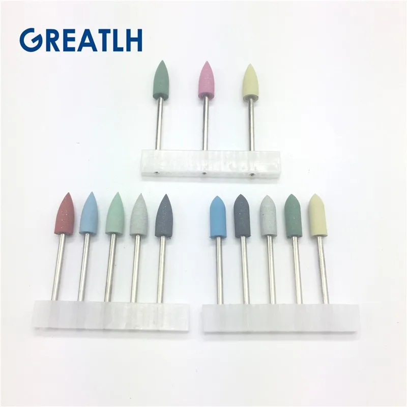 Dental Diamond Burs - Premium Composite Silicone Rubber Polishing Bur