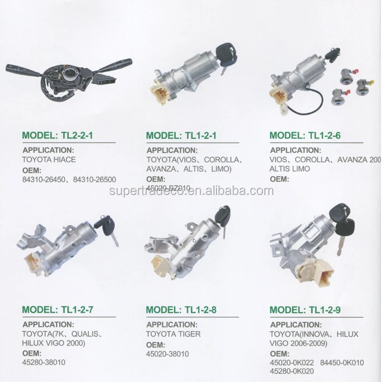 Auto Parts Ignition Switch for TOYOTA HIACE PASSENGER CAR