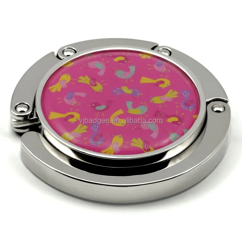 Personalized Purse Hooks Custom Logo Folding Handbag Hanger Holder ...