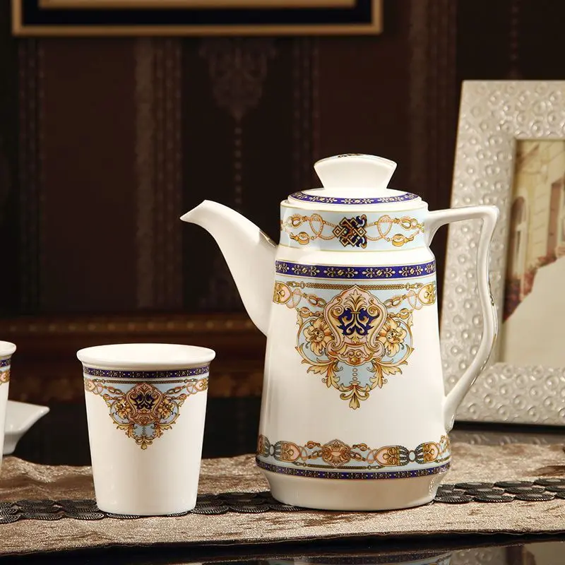 Wholesale 8pcs Turkish Imported Grace Tea Ware Porcelain Tea Pot Set ...