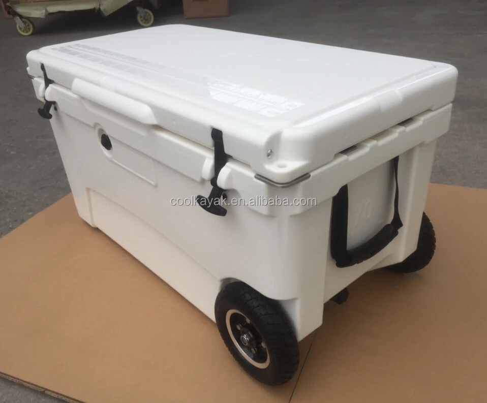 70qt Extreme Rolling Ice Chest The Coolest Plastic Wheeled Cooler Box ...