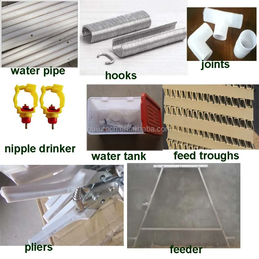 Galvanized Wire Cage Build Chicken Coops 3 Layer Cage Commercial ...