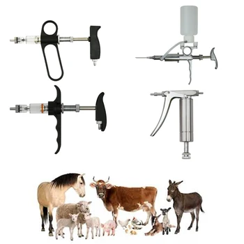 Automatic Adjustable Vaccine 0-2ml,0-5ml Syringe Cattle Injection Gun ...