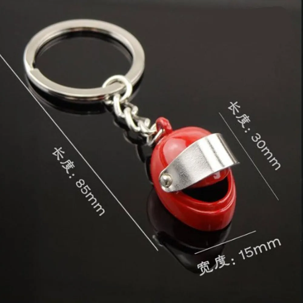 Mini Motorcycle Helmet Keychain Funny Key Ring Men's Gift Moto ...