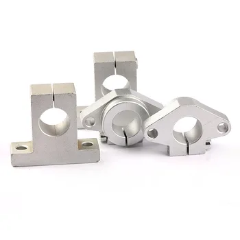 Sk20 Aluminium Alloy Shaft Support Linear Guide Rail And Ball Screw ...