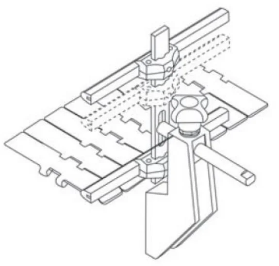 H71 Adjustable Plastic Side Double Guide Rail Round Rod Clamp| Alibaba.com