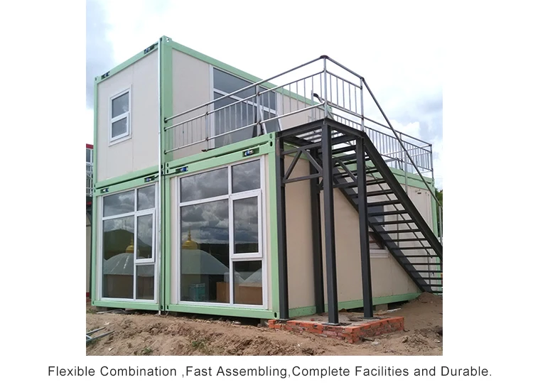 Movable Prefab Flat Packing Container Office House