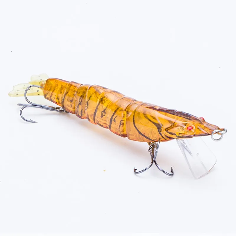 Factory 5inch 18g Hard Plastic Shrimp Swimbait 2jointed Fishing Lures ...