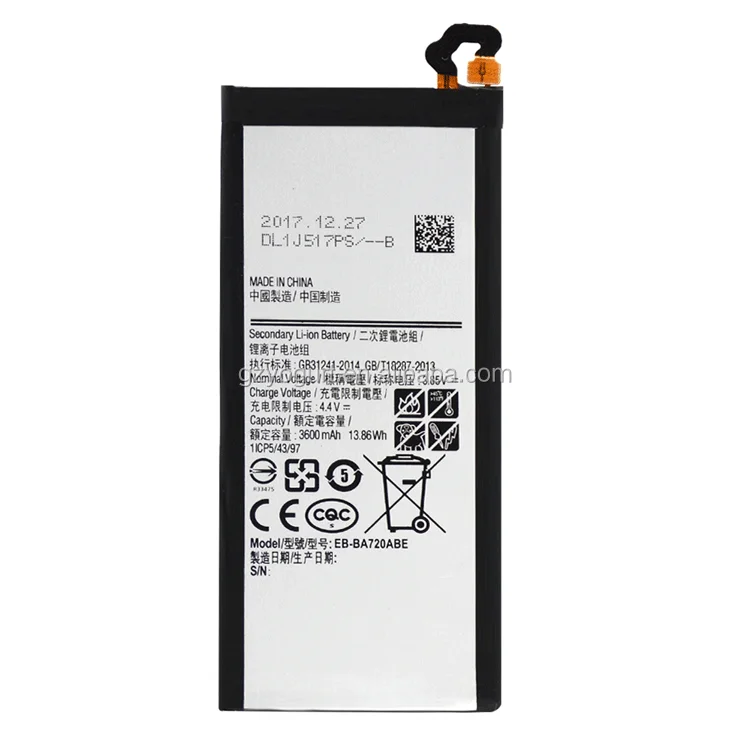 3.85v 3600mah Eb-ba720abe Battery For 2017 Version Samsung Galaxy A7 ...