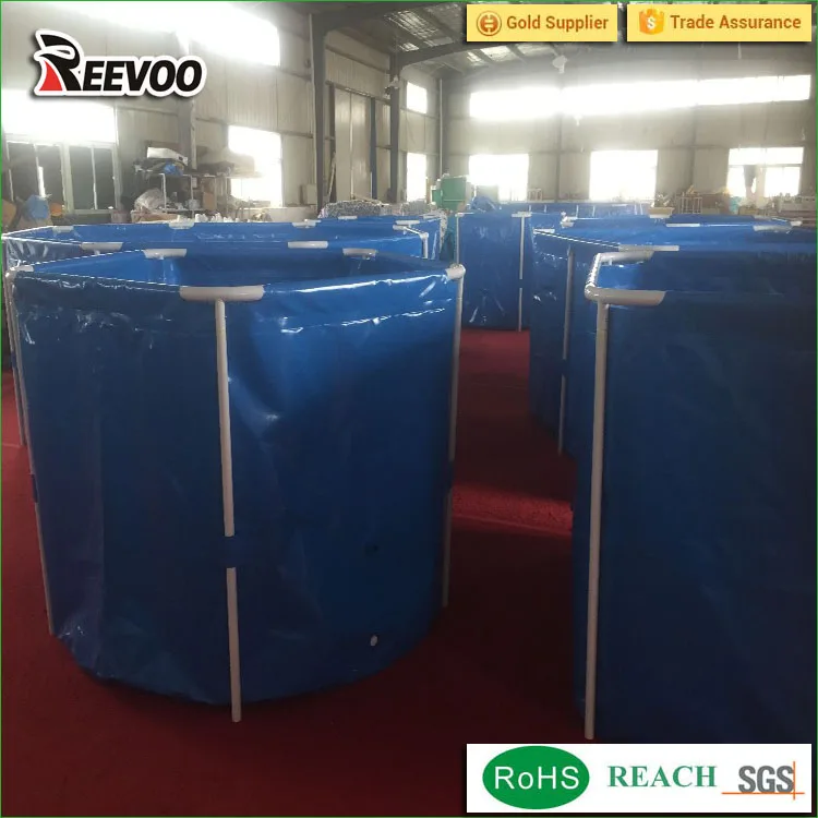 Super Quality Pvc Collapsible Koi Tank Round Plastic Folding Fish Ponds ...