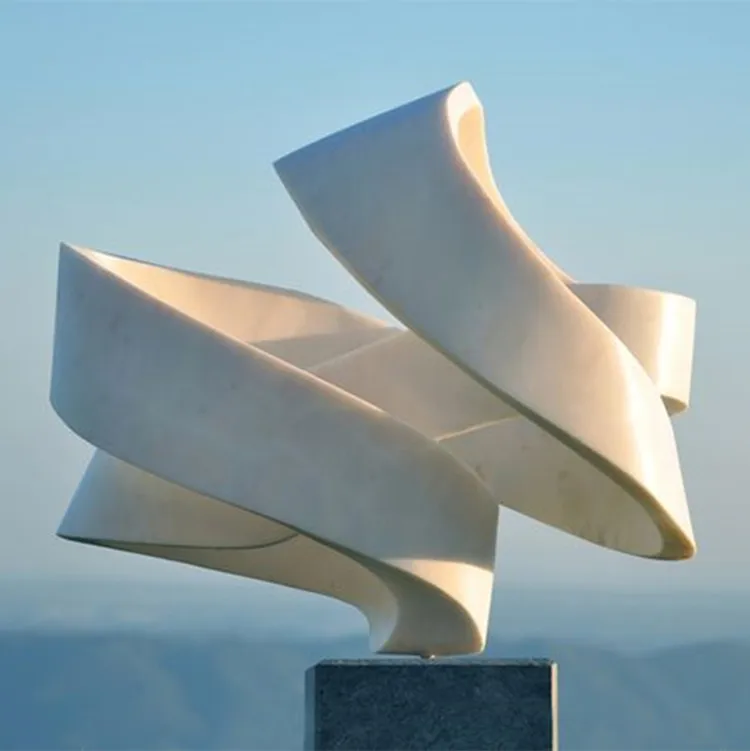 Classic Life Size Modern Marble Statue - Abstract Sculpture